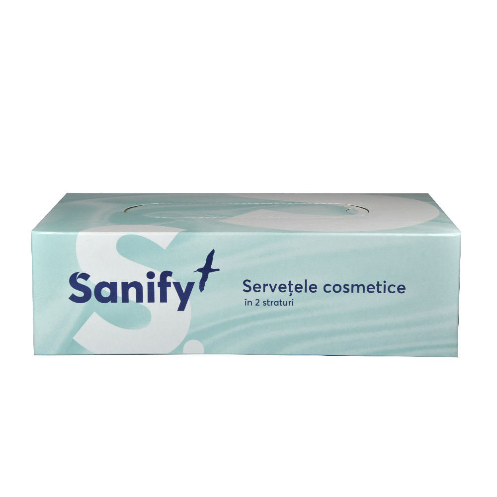 Servetele Sanify, 2 straturi, 150 bucati/cutie - Dacris.net
