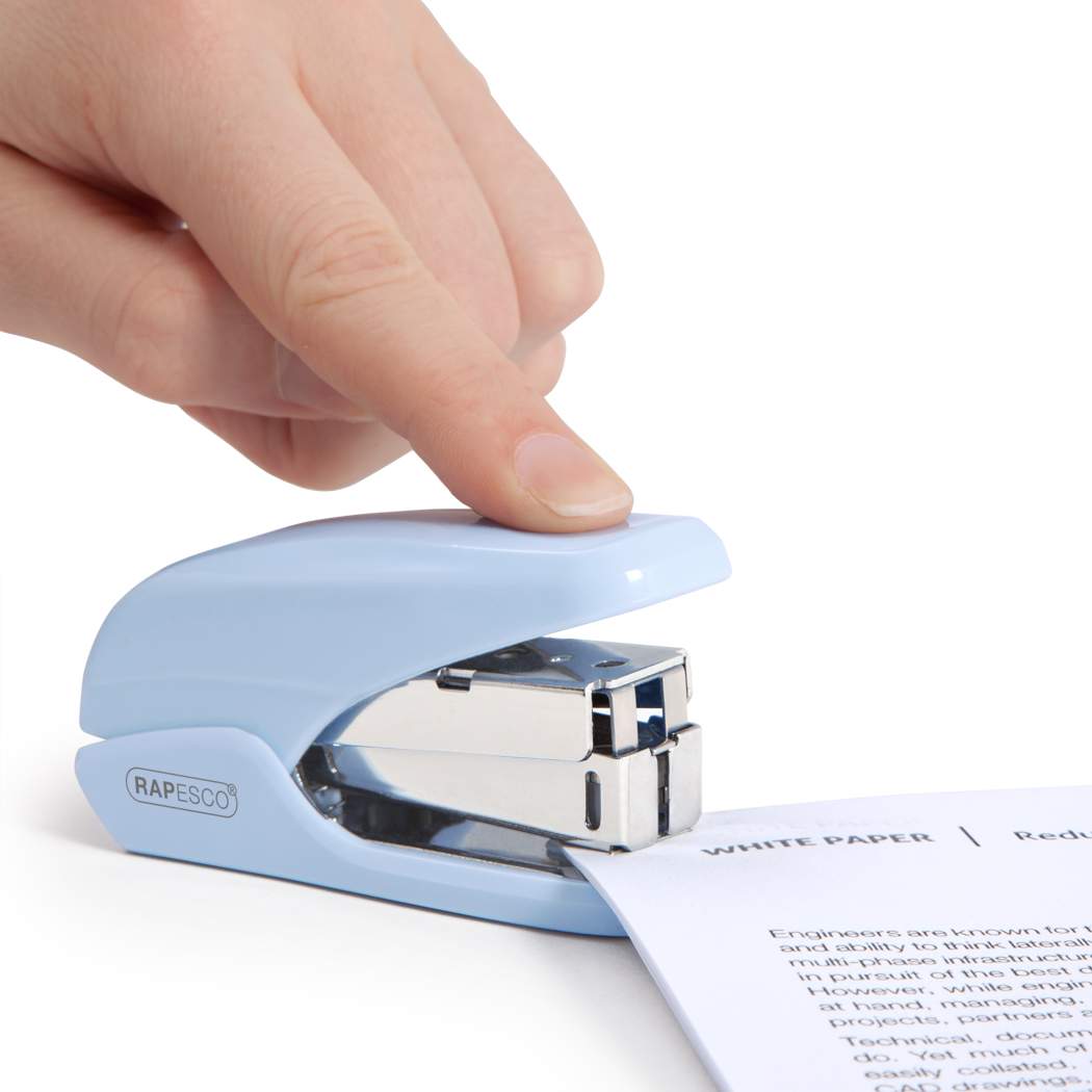 Capsator plastic Rapesco X5-Mini, 20 coli, bleu - Dacris.net