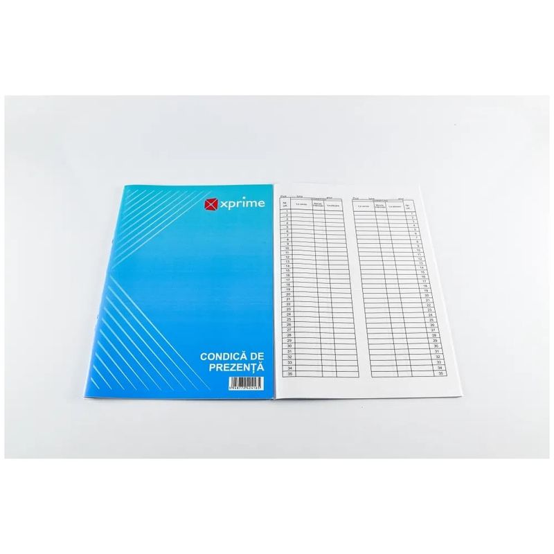 Condica prezenta 100 file, A4, coperta - Dacris.net