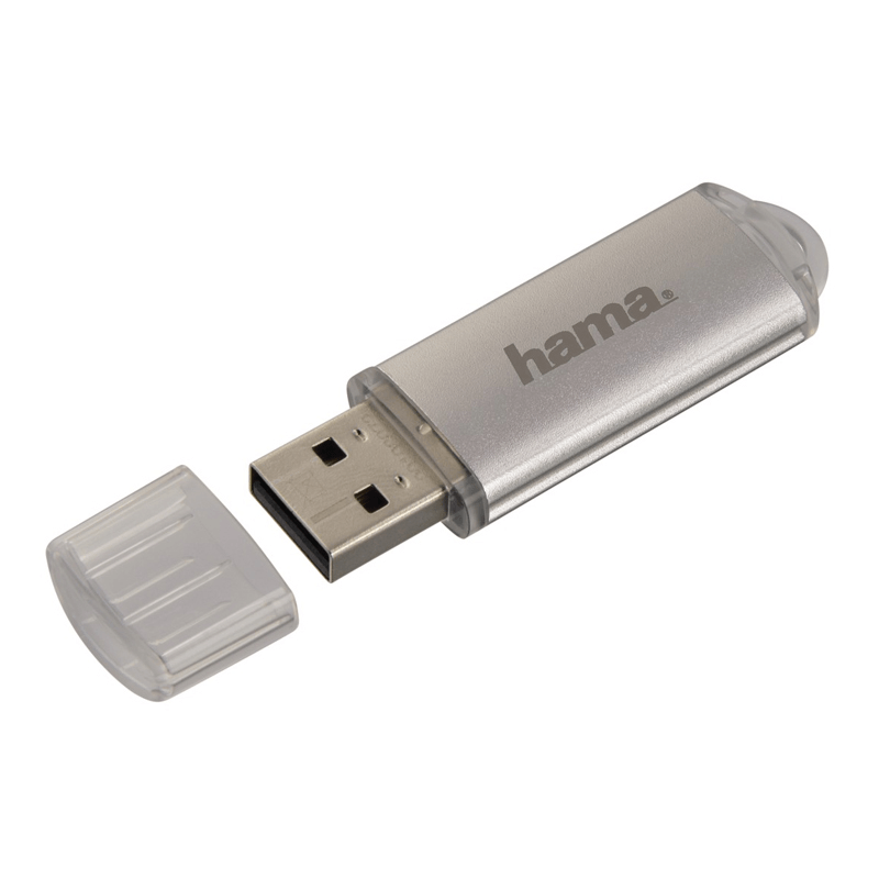Stick memorie Hama "Laeta", USB 2.0, 16GB, 10 MB/s, gri - Dacris.net