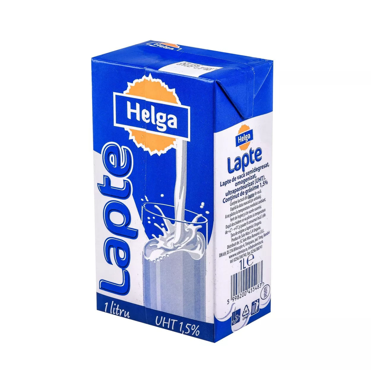 Lapte semidegresat 1.5% grasime, 1L - Dacris.net