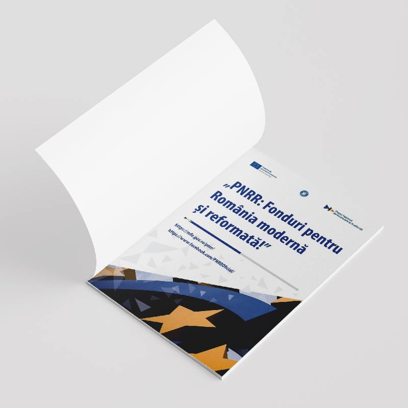 Set 600 Reviste A4 inchis coperta DCM 300 g/mp tipar policromie PNRAS - Dacris.net