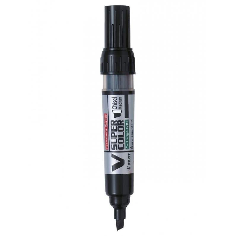 Marker permanent Pilot VSuper Color, varf tesit, 2.2 mm - Dacris.net