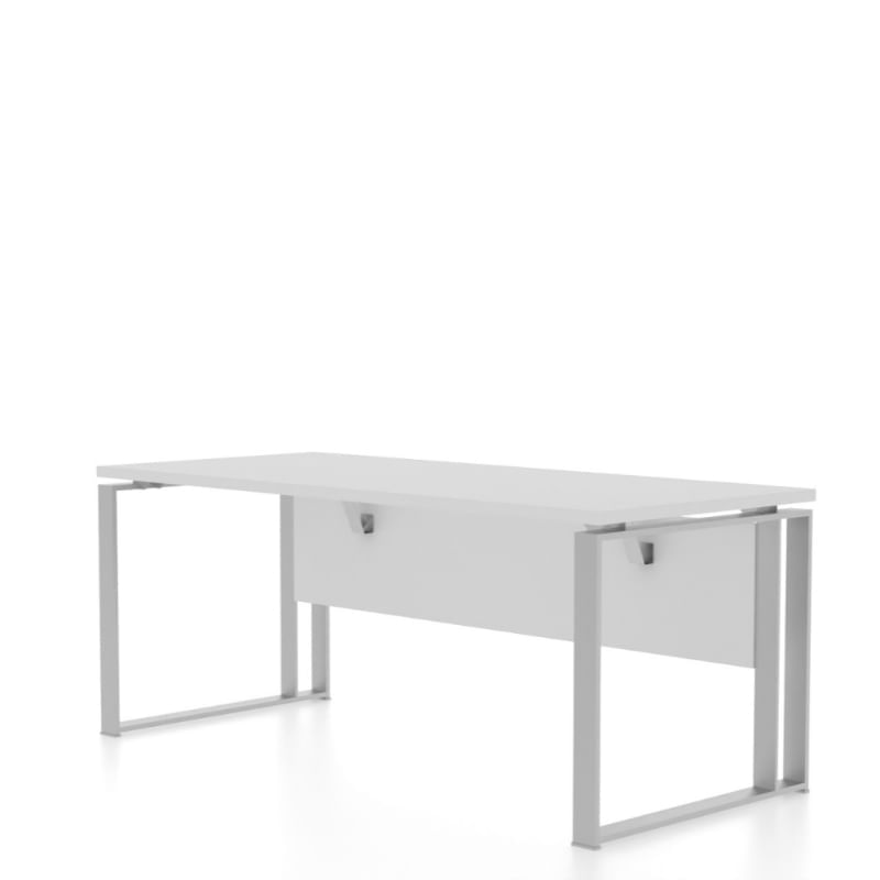 Birou operational SOLID alb 140 x 80 x 75 cm - Dacris.Net - Dacris.net