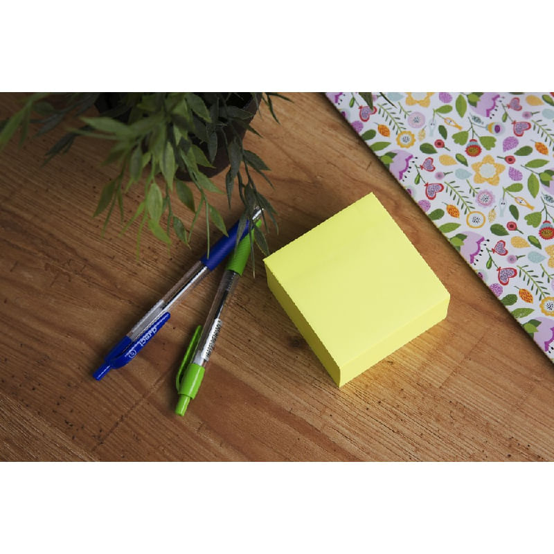 Notes cub adeziv 76 x 76 mm galben 400 coli D.Rect - Dacris.net
