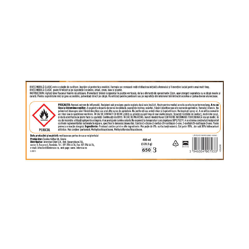 Spray mobila 400ML Rivex Classic - Dacris.net